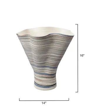 JAMIE YOUNG CO. Splayed Porcelain Decorative Vase