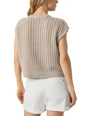 Splendid Anderson Crochet Top - Fawn