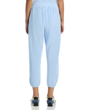 PERFECTWHITETEE Gogo Terry Cropped Jogger Pants - Sky Blue