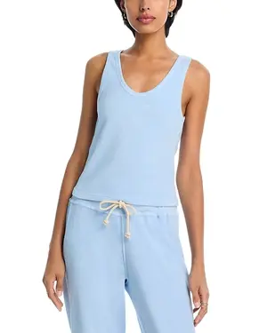 PERFECTWHITETEE Cruise Terry Tank Top - Sky Blue