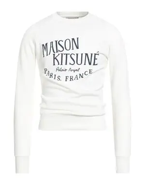 Maison Kitsuné Crewneck Cotton Sweatshirt - Cream