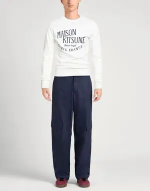 Maison Kitsuné Crewneck Cotton Sweatshirt - Cream