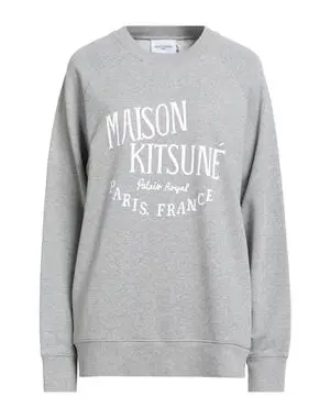 Maison Kitsuné Crewneck Cotton Sweatshirt - Grey