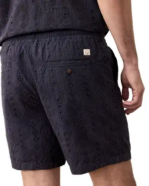 Marine Layer Regular Fit Eyelet 6" Shorts