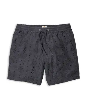 Marine Layer Regular Fit Eyelet 6" Shorts