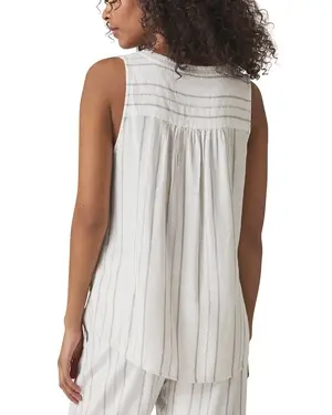 Splendid Layla Tank Top - White/fawn