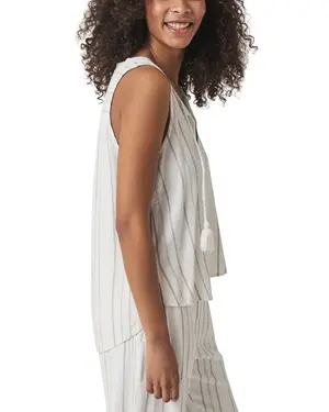 Splendid Layla Tank Top - White/fawn