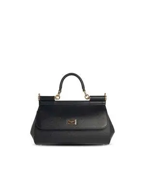 Dolce & Gabbana Sicily Small Leather Bag - Black
