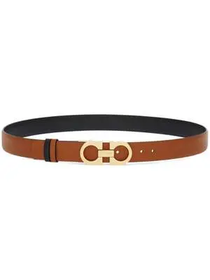 FERRAGAMO Gancini Reversible Belt H25 Brown