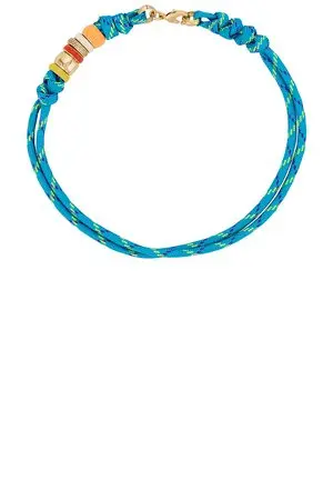ROXANNE ASSOULIN Happy Cord Necklace - Turquoise