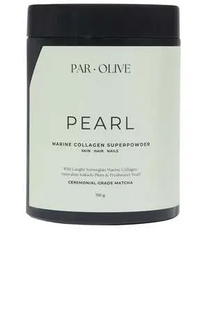 PAR OLIVE Pearl Marine Collagen Superpowder - Ceremonial Grade Matcha