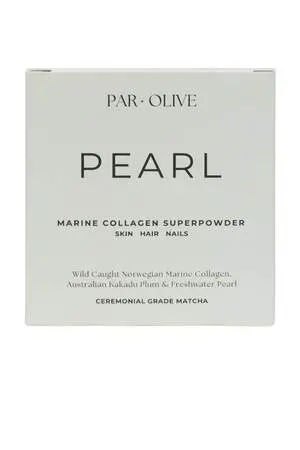 PAR OLIVE Pearl Marine Collagen Superpowder Travel Set - Ceremonial Grade Matcha