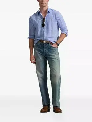 Polo Ralph Lauren Striped Long-sleeve Shirt - Blue