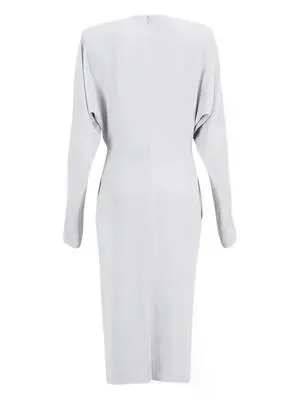 Stella McCartney Satin Draped-front Midi Dress