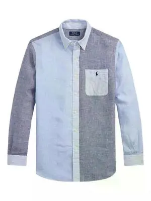 Polo Ralph Lauren Colour-blocked Button-up Shirt - Blue