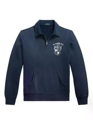 Polo Ralph Lauren Graphic-print Fleece Sweatshirt - Blue
