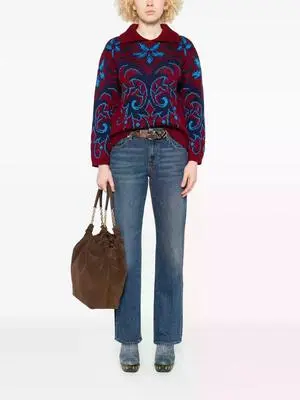 7 For All Mankind Bleached-effect Jeans