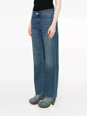 7 For All Mankind Bleached-effect Jeans