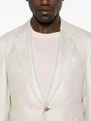 Canali Single-breasted Blazer - Neutrals