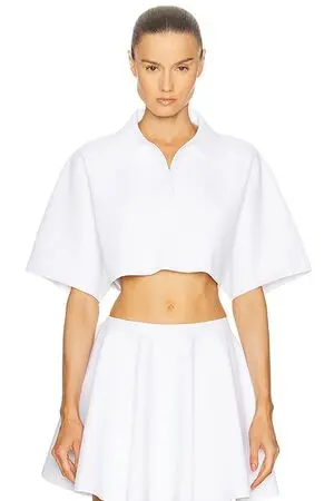 ALAÃA Alaïa Cropped Polo Top