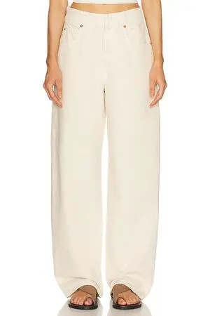 SLVRLAKE Camilla Curve Leg Jeans - Ecru