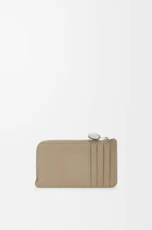 Loewe Pebble Coin Cardholder In Pebble Grained Leather Skin - Clay