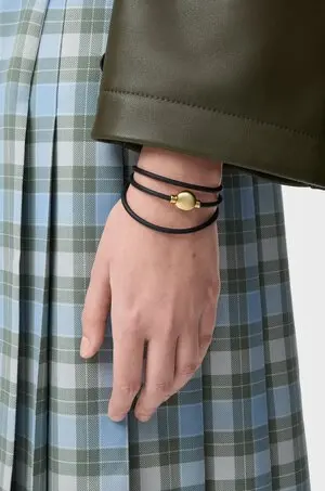 Loewe Anagram Pebble Bracelet - Black/gold