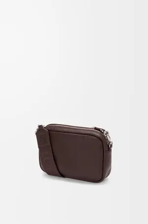 Loewe Small Pebble Messenger Bag - Oxblood