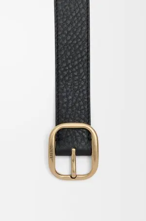 Loewe Rounded Soft Belt - Black/gold