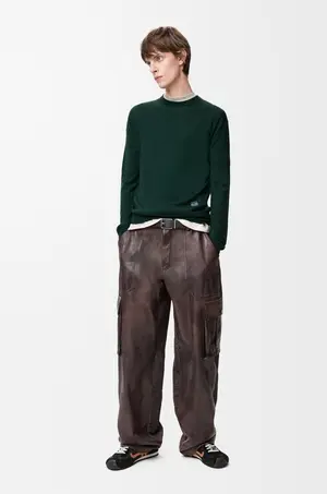 Loewe Sweater In Wool - Green/blue