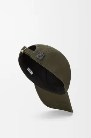 Loewe Cotton Camp Cap - Dark Khaki
