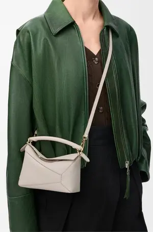 Loewe Mini Puzzle Edge Bag Light Ghost