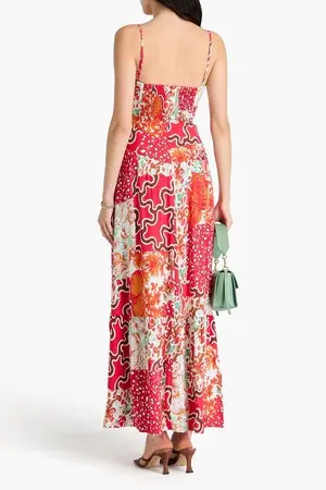 Diane Von Furstenberg Etta Printed Woven Maxi Dress