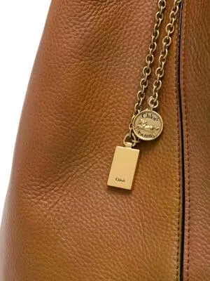 Chloé Large Spin Tote Bag - Brown