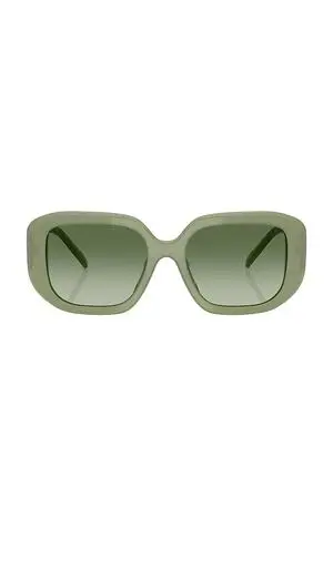 Tory Burch Square Sunglasses - Milky Green & Green