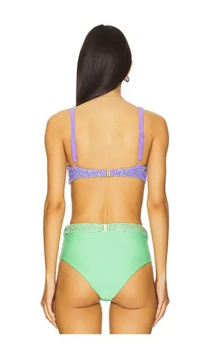 OCEANUS Heidi Underwire Beaded Bikini Top