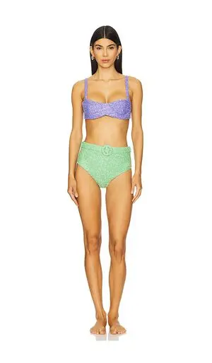 OCEANUS Heidi Underwire Beaded Bikini Top