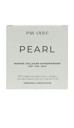 PAR OLIVE Pearl Marine Collagen Superpowder Travel Set - Ceremonial Grade Matcha