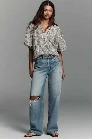 Anthropologie Trina Pintuck Top