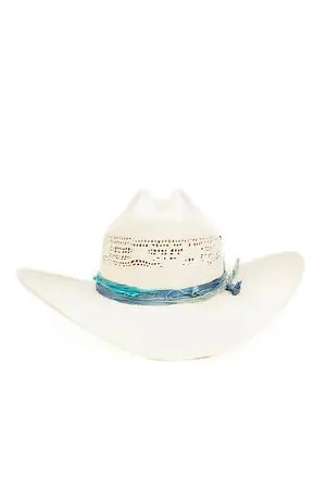 MESHIKA HATS Berto's Straw Rancher - Blue