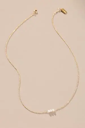 SET & STONES Carole Pearl Necklace - Gold