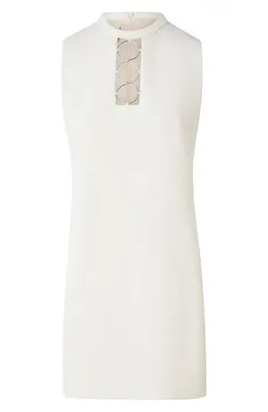 Akris Ring Hardware Shift Mini Dress
