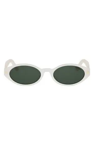 Dior Pacific R1i 52mm Oval Sunglasses - Ivory/green