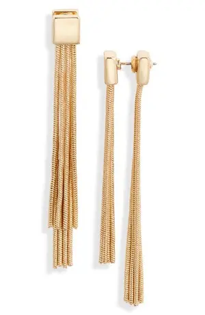 Nordstrom Chain Fringe Earrings - Gold