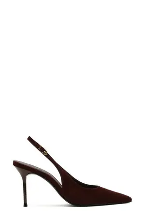 Schutz Alicia Pointed-toe Slingback Pumps - Root Brown
