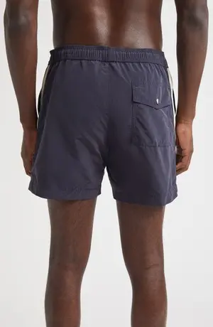 Moncler Side Stripe Swim Trunks