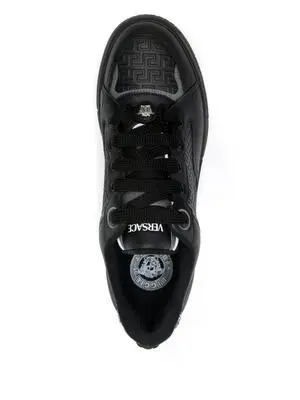 Versace Medusa Biggie Basket Low-top Sneakers - Black