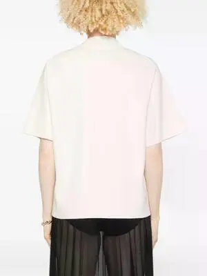 Max Mara Mock-neck T-shirt - Neutrals
