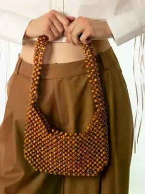 0711 TBILISI Julia Shoulder Bag - Brown