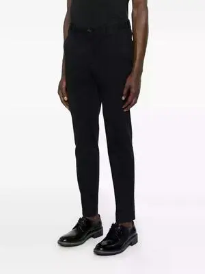Incotex Pressed-crease Trousers - Black